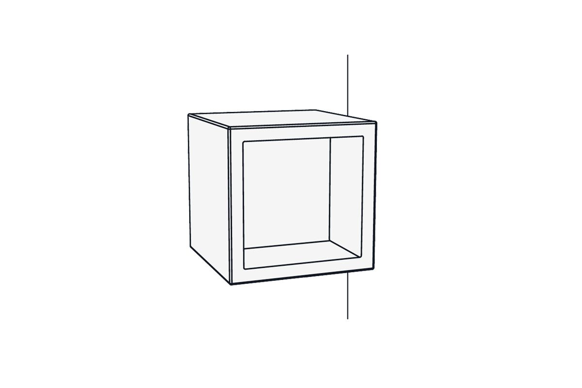 WALL MOUNTING KIT OPEN CUBE – SLIDE